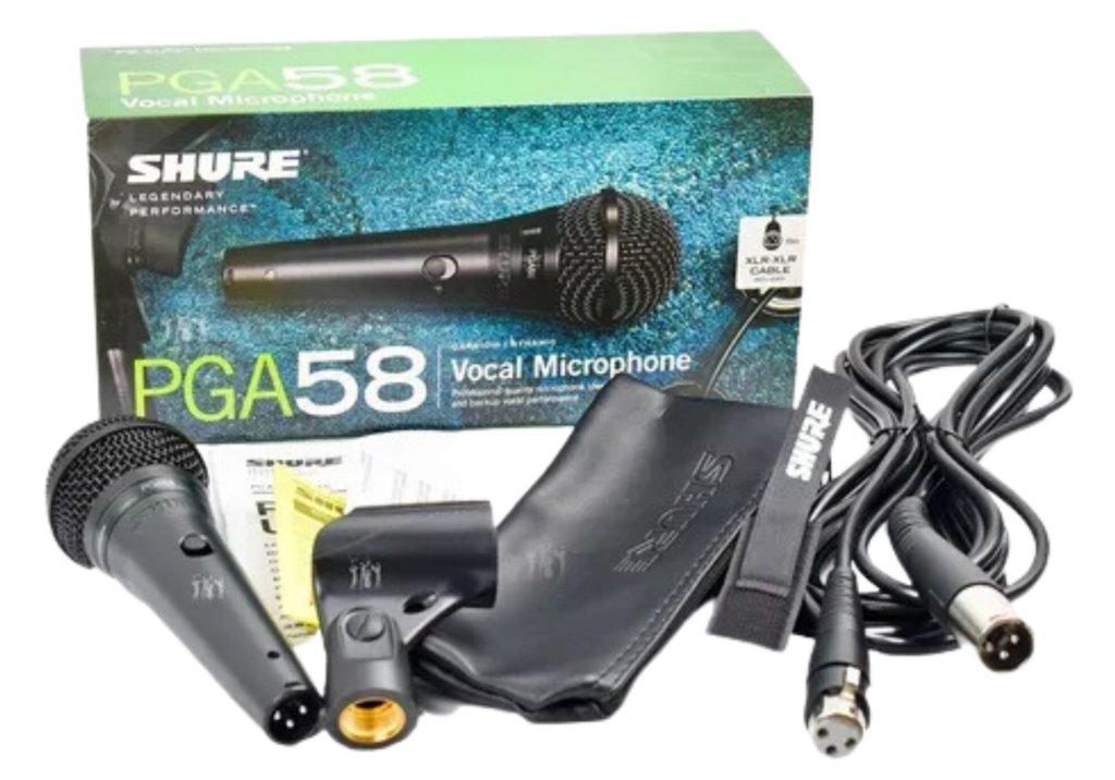 MICRÓFONO SHURE PG58 CON CABLE