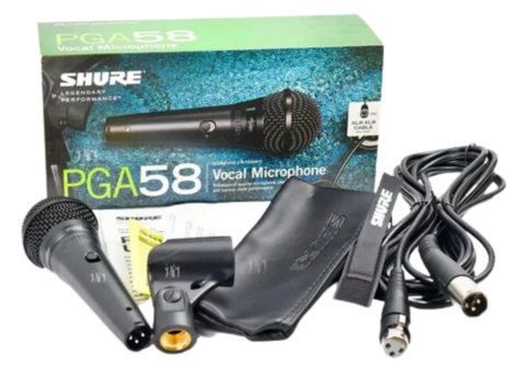 MICRÓFONO SHURE PG58 CON CABLE
