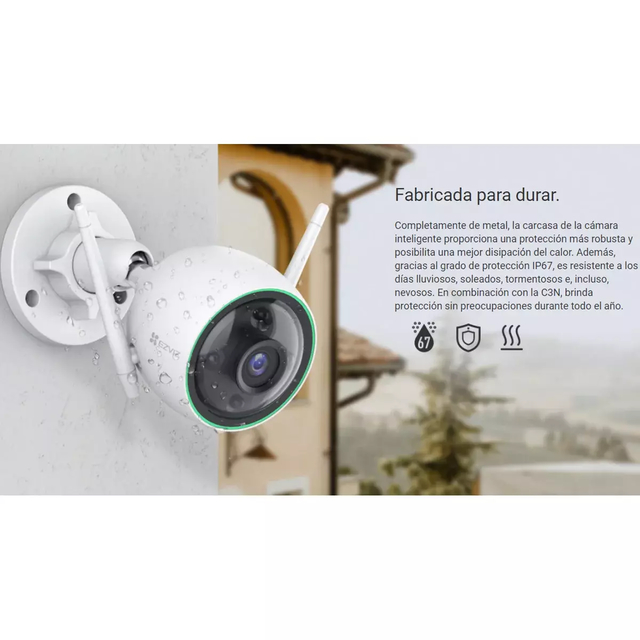Cámara de seguridad EZVIZ C3N - Exterior Visión nocturna inteligente ...