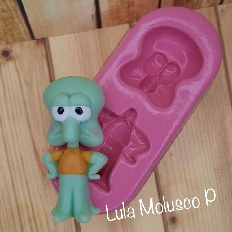 Molde Lula molusco P - Comprar em Moldes da Rê