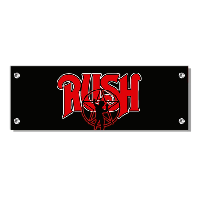 PLACA RUSH 40x15 cm - Comprar em Rock Decor V