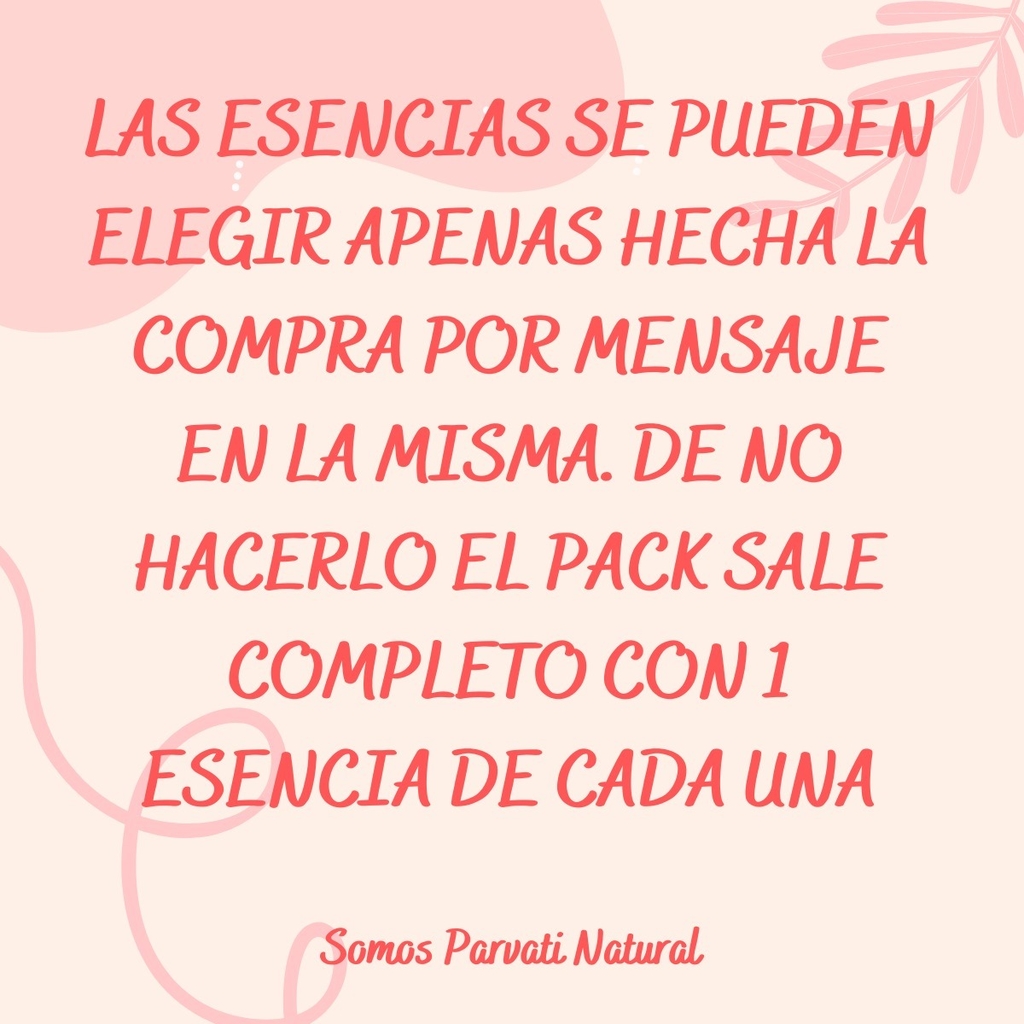 Combo Esencia Aromatica 30ml x 6