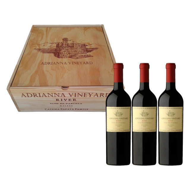 ADRIANNA RIVER MALBEC 2019 CAJA X 3 UN - ENOTEK VINOS