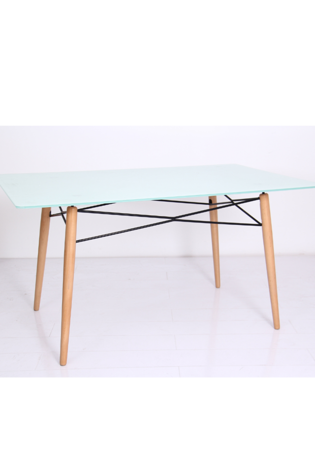 MESA PARIS RECTANGULAR DE VIDRIO 1.40 X 0.90 M