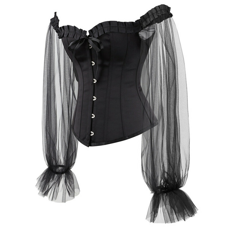 CORSET PRETO MANGAS - Atelier Cigana da Estrada