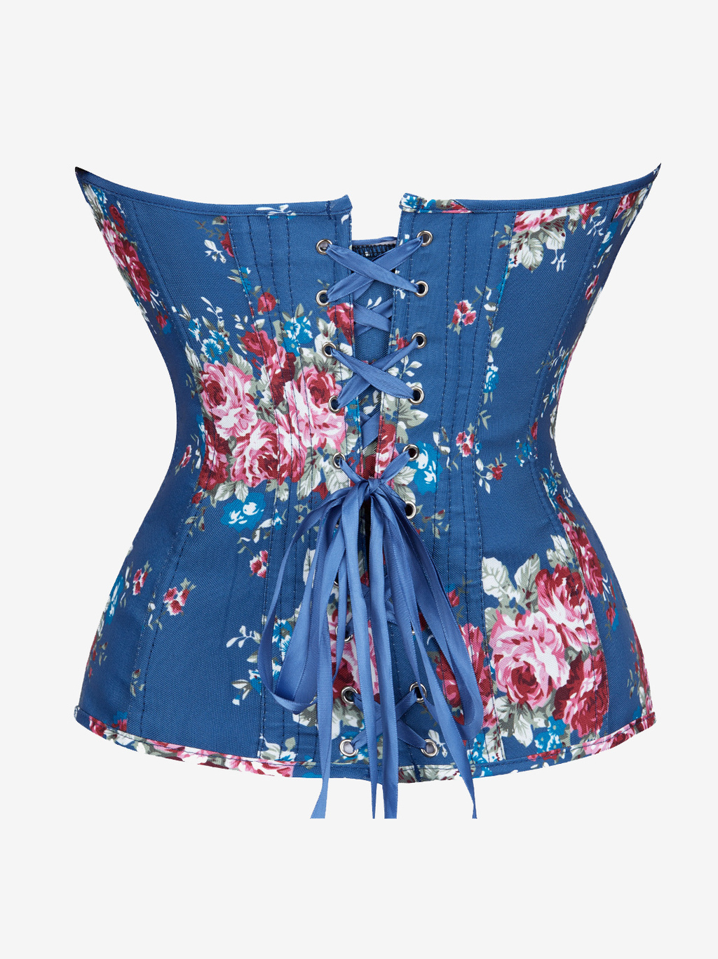 CORSET AZUL FLORAL - Atelier Cigana da Estrada