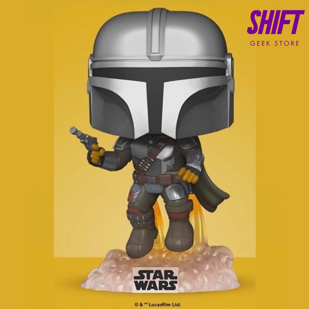 Funko Pop! STAR WARS - MANDALORIAN - MANDO FLYING W/BLASTER (GW)