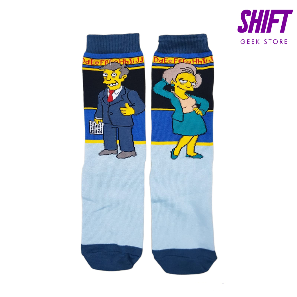 Medias Seymour Skinner y Edna Krabappel - Los Simpsons
