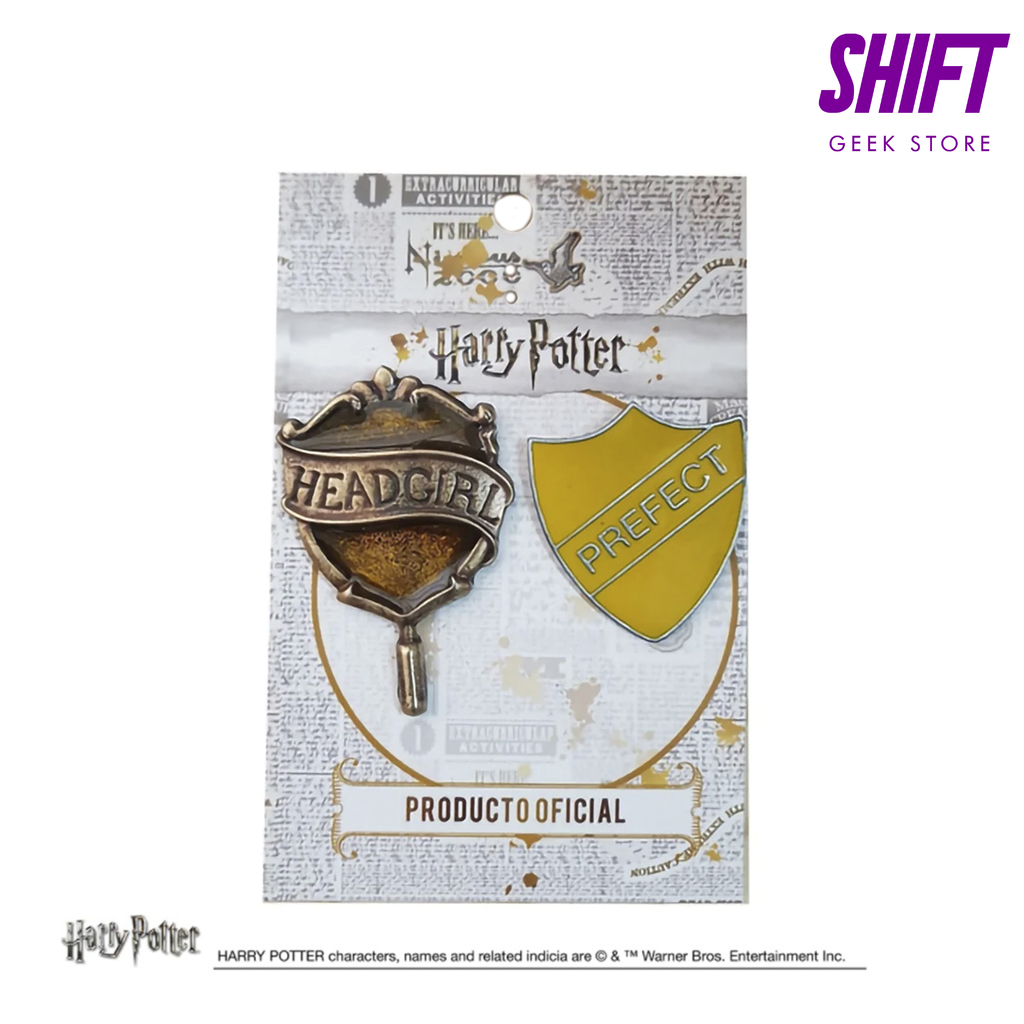 Pack Pines Head Girl Prefecto Hufflepuff - Harry Potter - Producto Oficial