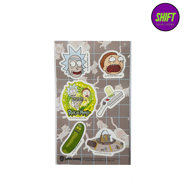 Sticker Rick and Morty - Pack x 3 - Producto Oficial