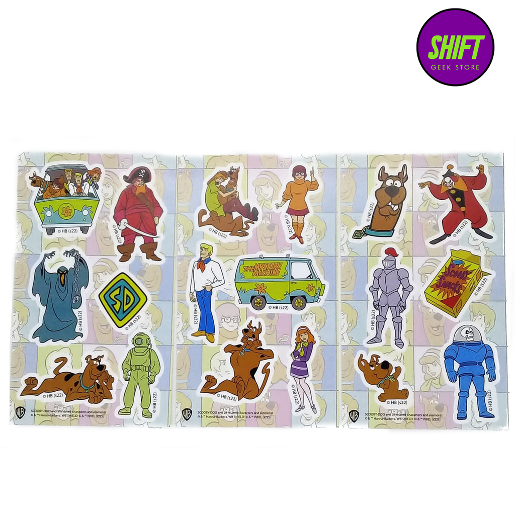 Sticker Scooby Doo -Pack x 3 - Producto Oficial