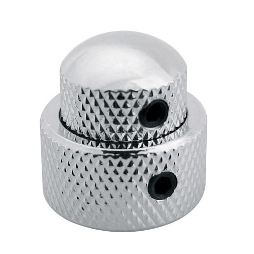 NC001-CR KNOB DE METAL DUPLO STACKED CROMADO C/PARAFUSO LATERAL