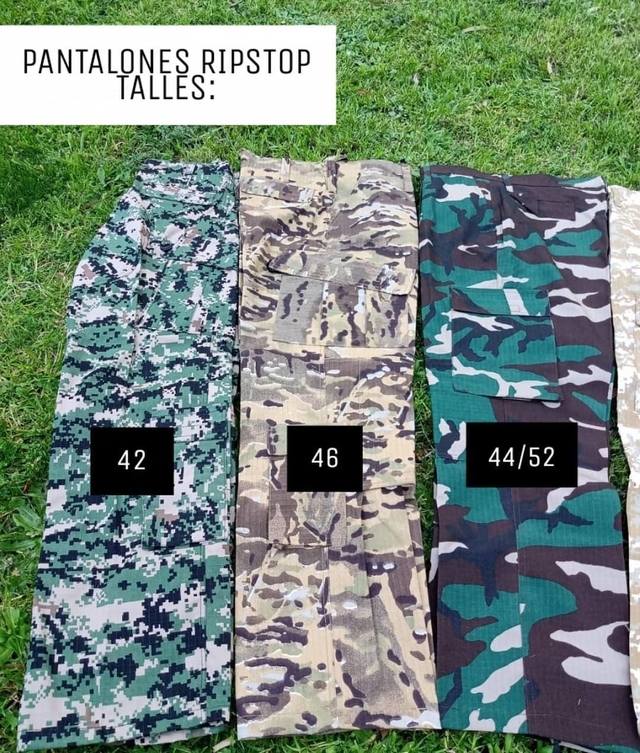 Pantalon Táctico Cargo ripstop Corte Acu Camuflados acu digital desert ...