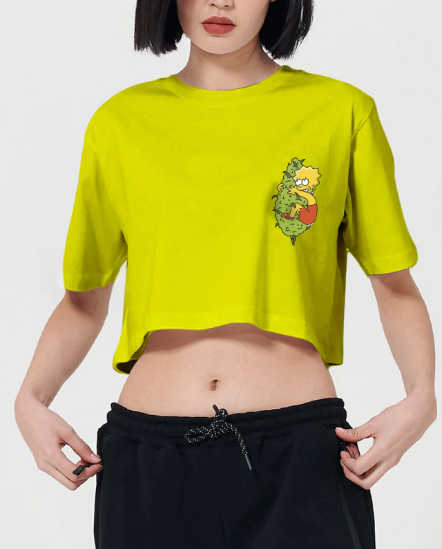 CROPPED SIMPSONS LISA '' WEED '' - Comprar em MKS