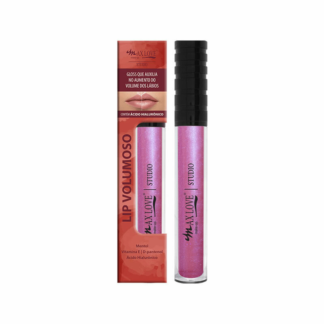 Gloss Lip Volumoso Com Glitter Cor 24 Max Love C 16 Unidades Ousada