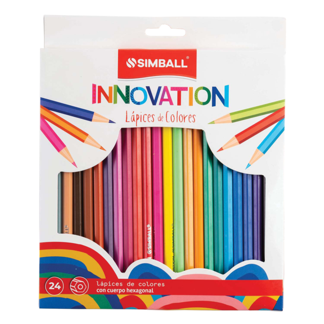 LAPICES DE COLORES SIMBALL INNOVATION X 24 COLORES