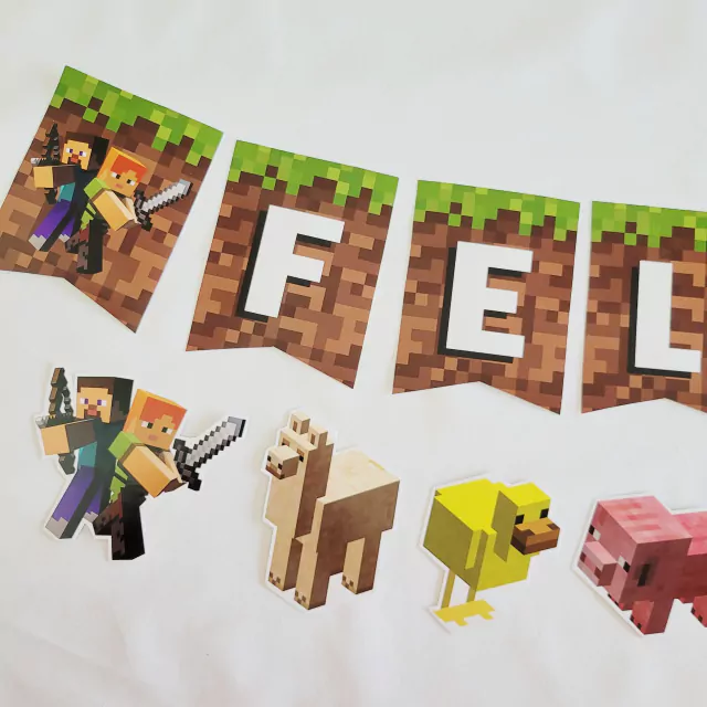 SET BANDERINES MINECRAFT - Comprar en Muy WOW!