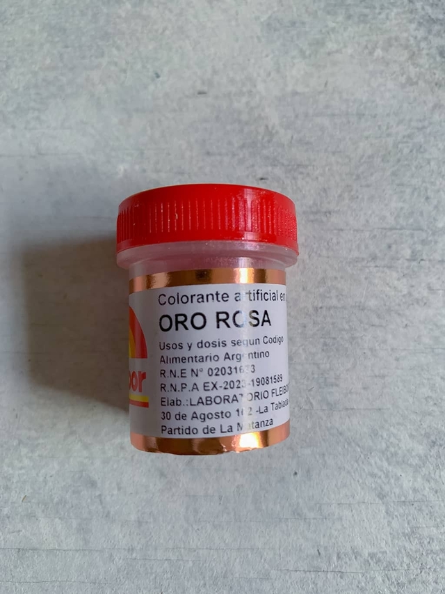 Colorante oro rosa efecto metálico