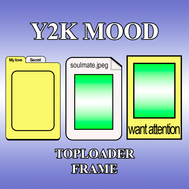 Y2K MOOD Toploader Frame | Adesivos - Comprar em MaMa