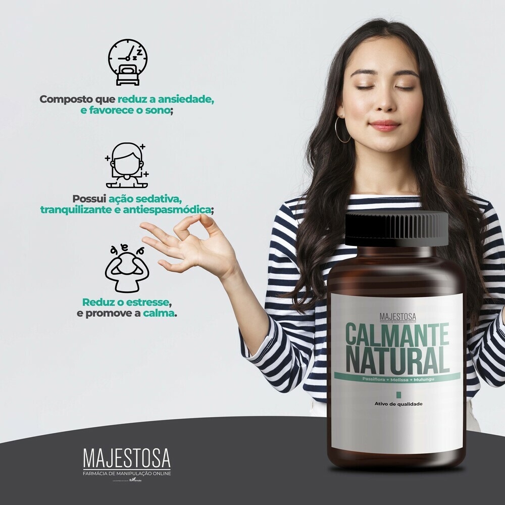 Composto Calmante Passiflora + Melissa + Mulungu