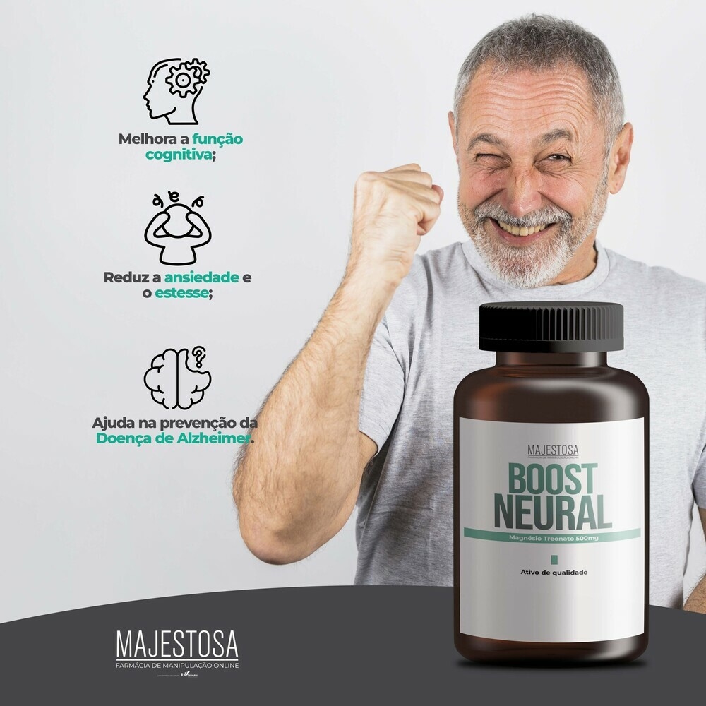 Boost Neural - Magnésio Treonato 500mg | Majestosa Farma