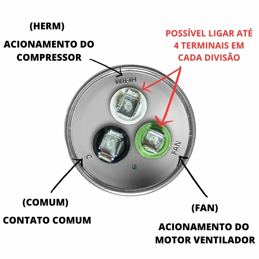 CAPACITOR DUPLO 30 + 3UF 440V CBB65