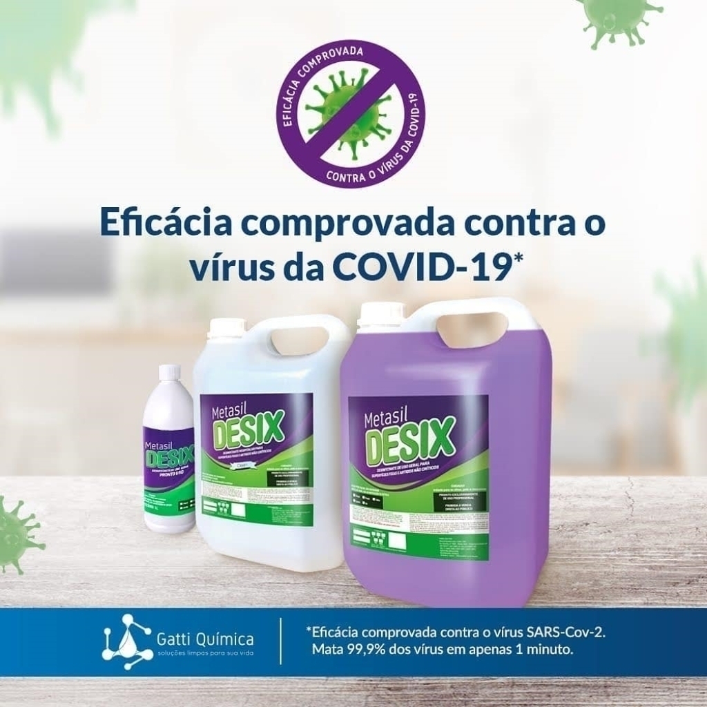 Desix Air Desinfetante Bactericida Limpeza De Ar Condicionado 5 Litros