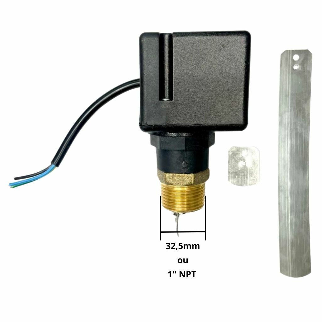 Chave de Fluxo Fluxostato Tipo Palheta Extensível Para Líquidos 1" IP65 ...