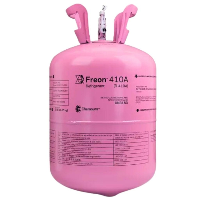 Fluido Gás Refrigerante Chemours Freon R410A 11,35KG HFC ONU3163 Du Pont