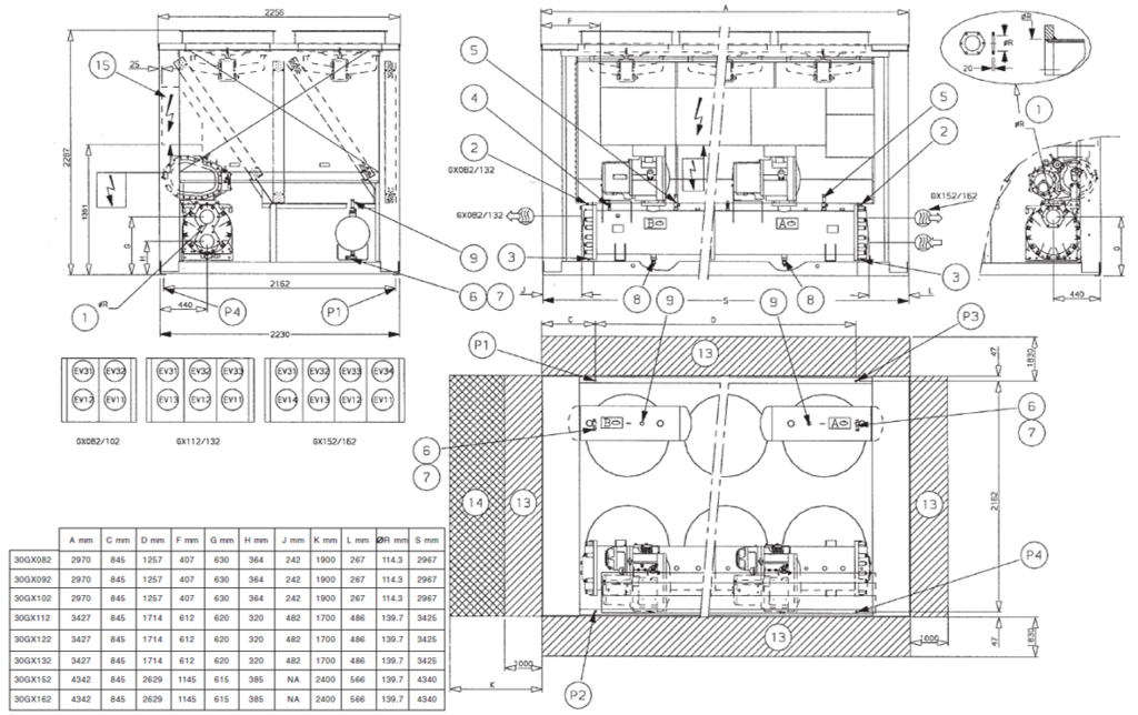 Chiller Carrier 30GX - 162TR - 380V 3F - Seminovo (1)