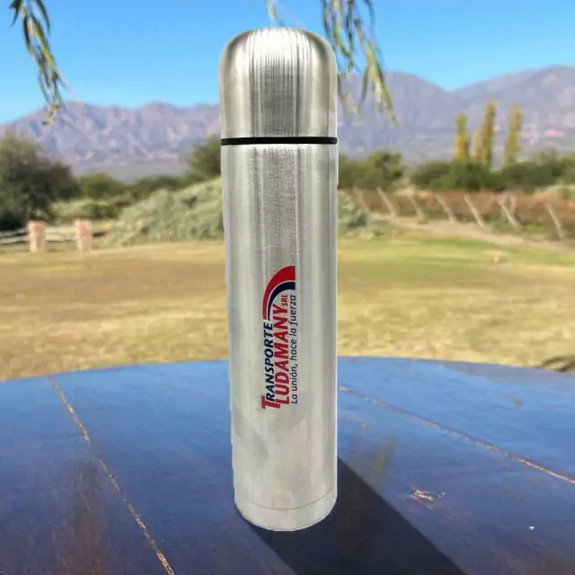 TERMO PERSONALIZADO 1L, ACERO INOXIDABLE, GRABADO COLOR