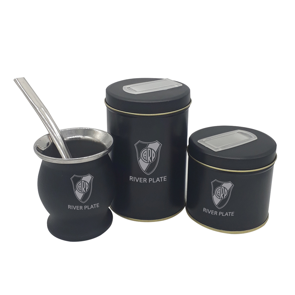 MATE ACERO RACING, NEGROS,DOBLE CAPA, GRABADO LASER, C/BOMBILLA ACERO