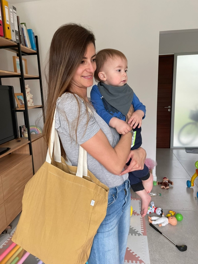 Tote Bag Clavel - Comprar en Baby Margarita