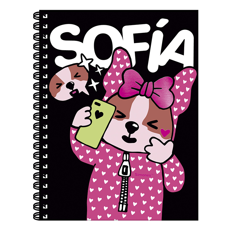 CUADERNO MOOVING SIMONES UNIVERSITARIO A4 TAPA DURA 120 HOJAS RAYADO