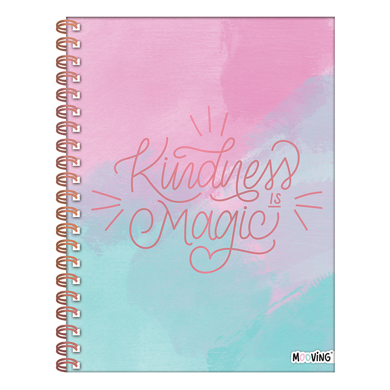 CUADERNO MOOVING GOLDEN ROSE UNIVERSITARIO A4 TAPA DURA 120 HOJAS RAYA