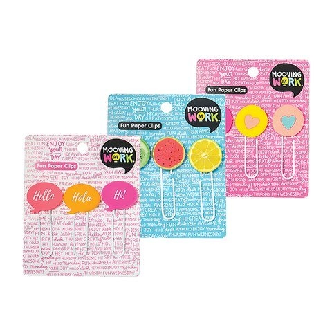 FUN PAPER CLIPS MOOVING 50MM