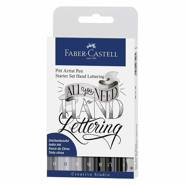 SET INICIAL DE LETTERING FABER CASTELL CREATIVE STUDIO