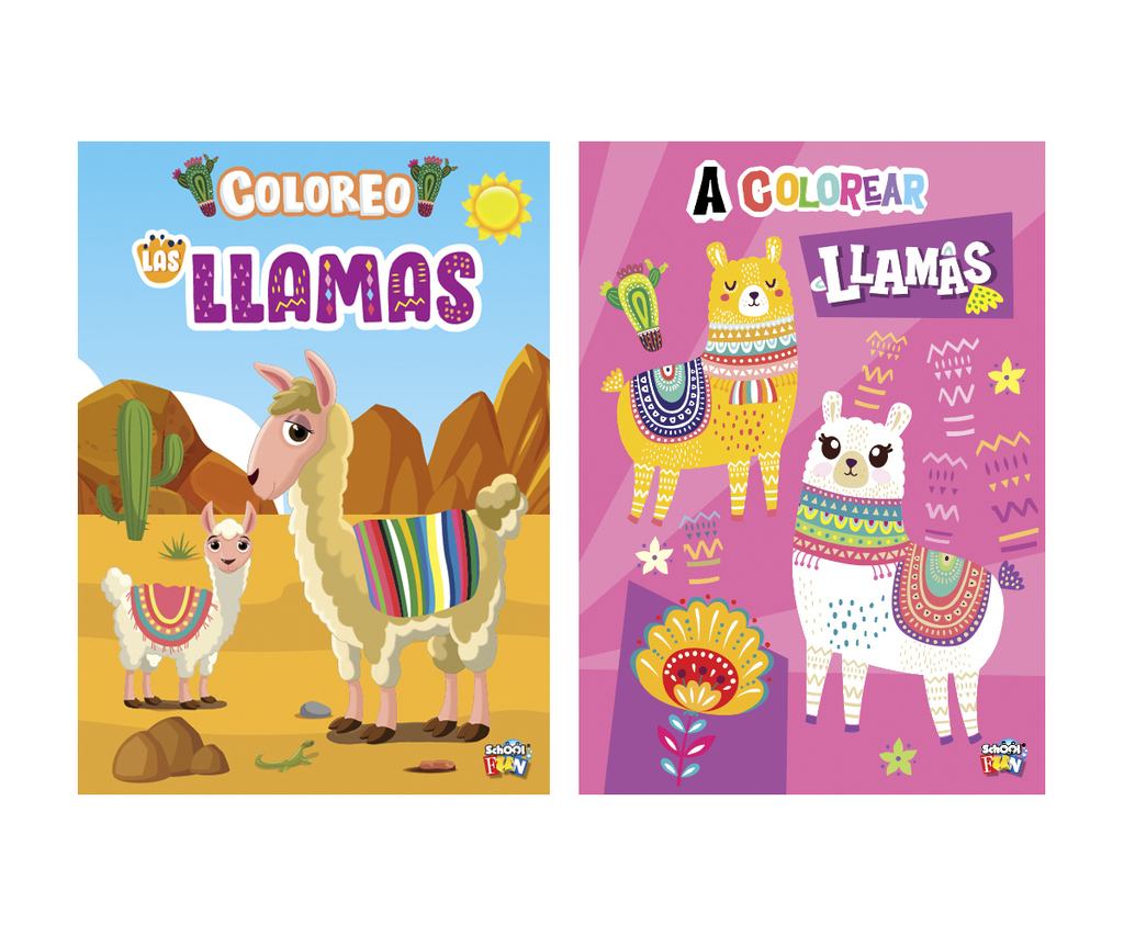 LIBRO PARA COLOREAR PLOW LLAMAS