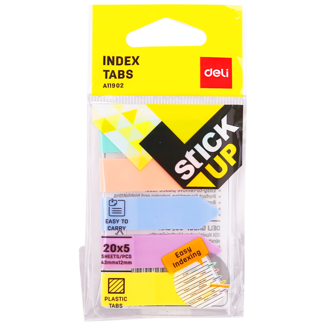 Banderitas señaladoras color pastel x5 - DELI