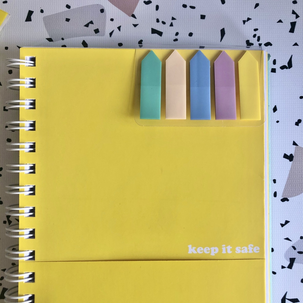 Banderitas señaladoras color pastel x5 - DELI