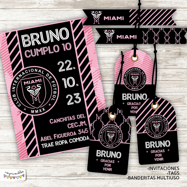 Kit Imprimible INTER Miami - Comprar en Imprimibles