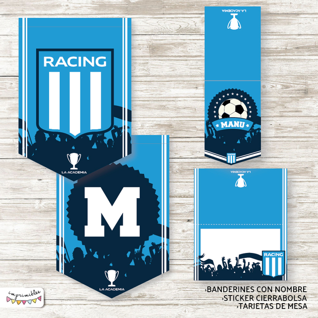 Kit imprimible Racing Club - Comprar en Imprimibles