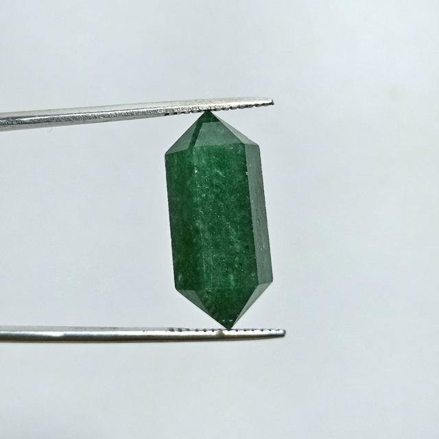 Ponta Biterminada Quartzo Verde 2,0cm - INKALAMU GEMS
