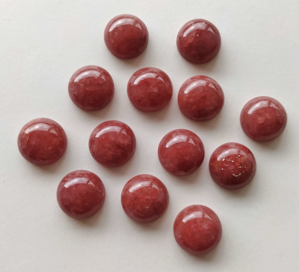 Quartzo Morango Redondo 1,5cm - INKALAMU GEMS