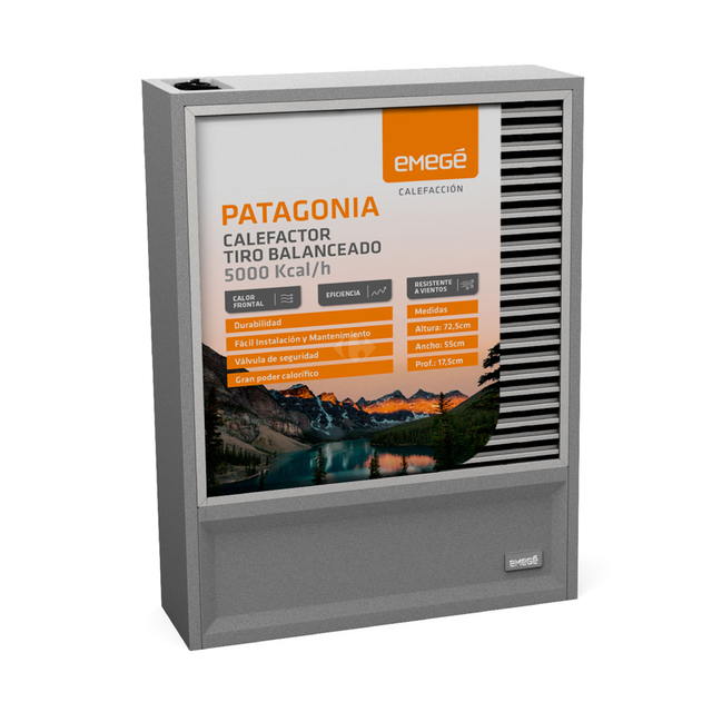 CALEFACTOR EMEGE 5000 KCAL TIRO BALANCEADO GAS NATURAL