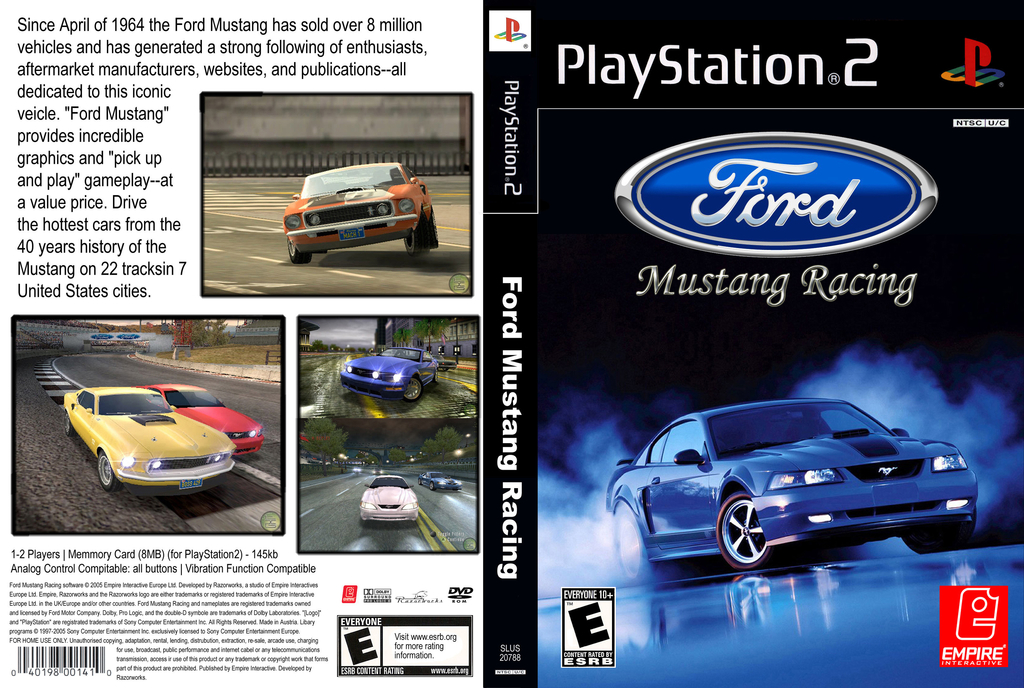 Ford Mustang Racing USA - PS2 - Comprar em Mastra Games