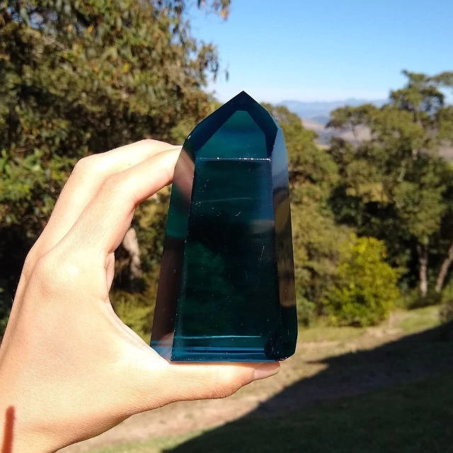 Ponta de Obsidiana Azul 399 g