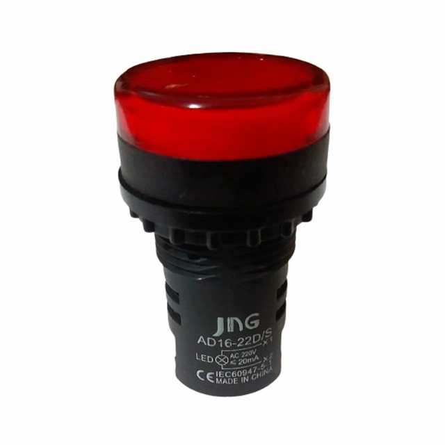 Sinaleiro 22mm Led Vermelho 220v Jng