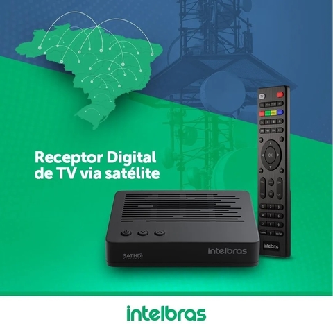 Novo Receptor Intelbras Parabólica Livre Sat Hd Regional