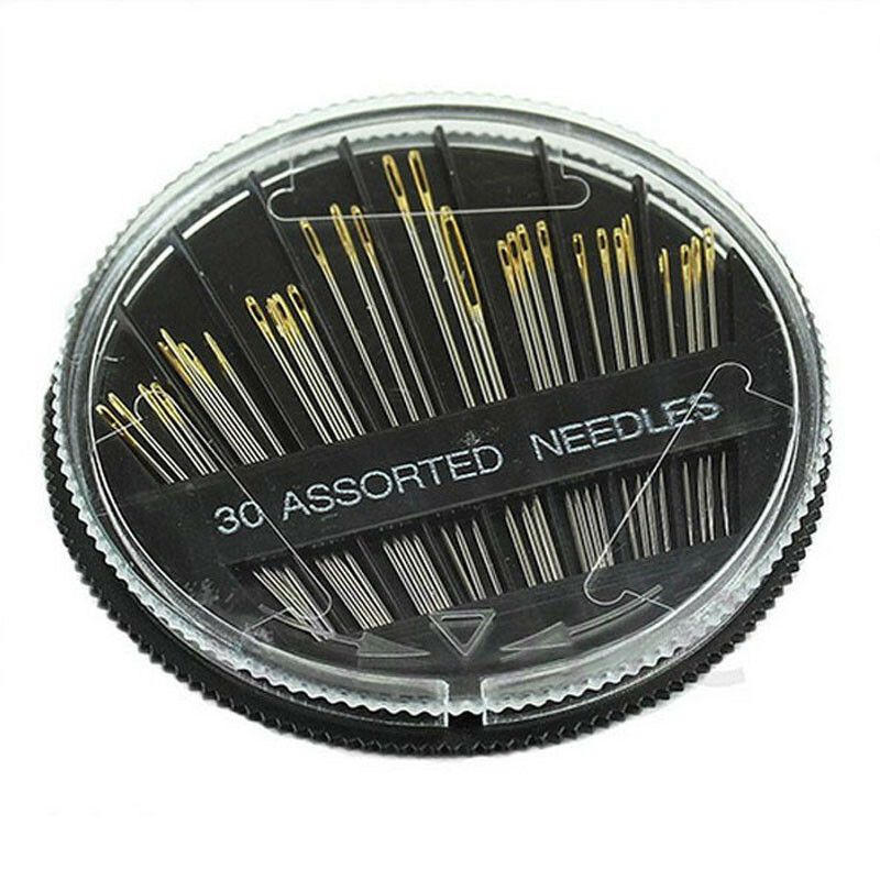Kit com 30 Agulhas variadas (comprimento e espessuras variadas) - Case ...